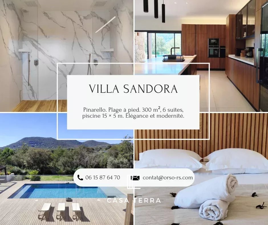 SANDORA - 12 pers, 6 suites, piscine, jacuzzi / Pinarello